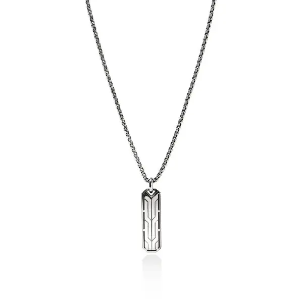 John Hardy Icon Tag Pendant Necklace - Sterling Silver