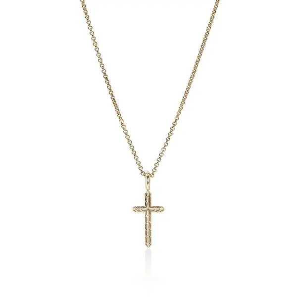John Hardy Jh Essential Cross Necklace - Gold