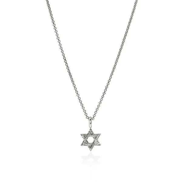 John Hardy Essentials Star Of David Necklace - Sterling Silver