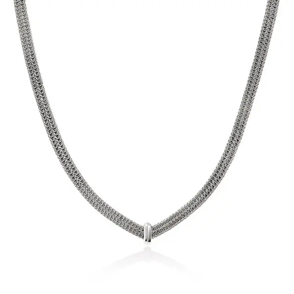 John Hardy Icon Link Diamond Necklace, 6mm - Sterling Silver