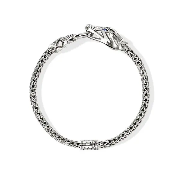 John Hardy Naga Bracelet Diamonds, Blue Sapphires