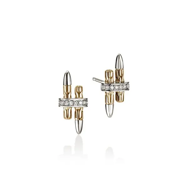John Hardy Spear Stud Earrings - Sterling Silver