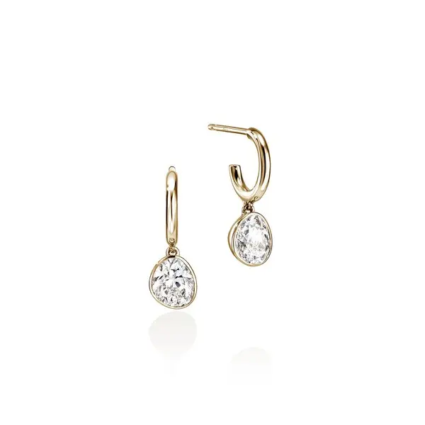 John Hardy Jh Lovestruck™ Diamond Hoop Earrings - Gold