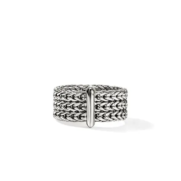 John Hardy Icon Link Bar 9mm Ring - Sterling Silver