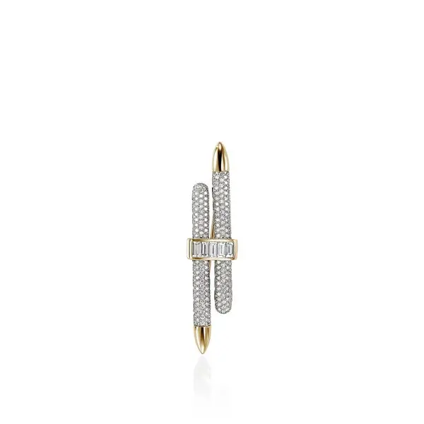 John Hardy Artisan Series Spear Brooch - White Diamond