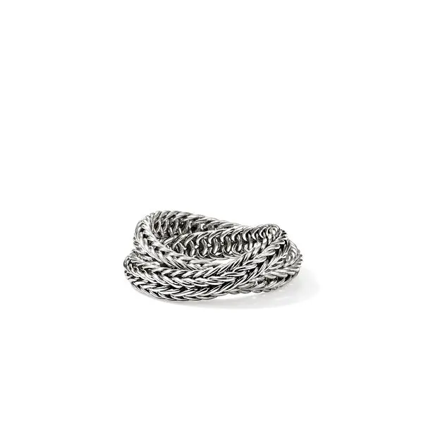 John Hardy Icon Chevron Crossover Ring 4.5mm