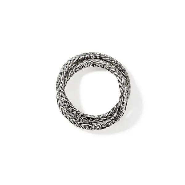 John Hardy Icon Chevron Crossover Ring 4.5mm
