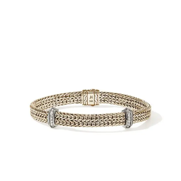 John Hardy Icon Link Bracelet With Diamonds, 6mm - Gold