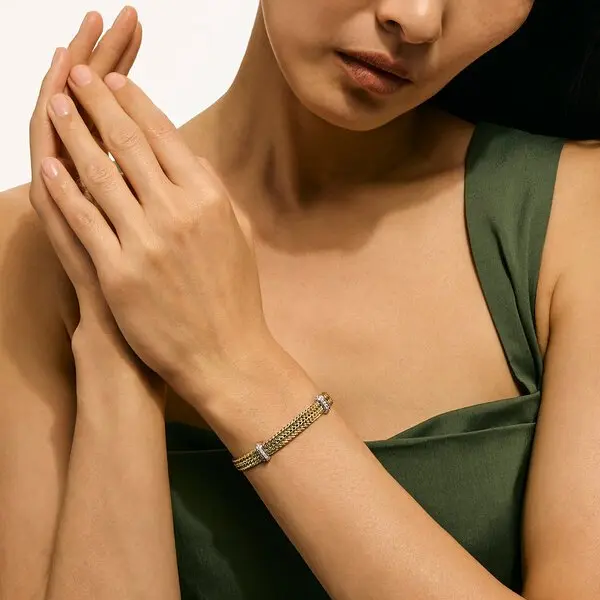 John Hardy Icon Link Bracelet With Diamonds, 6mm - Gold