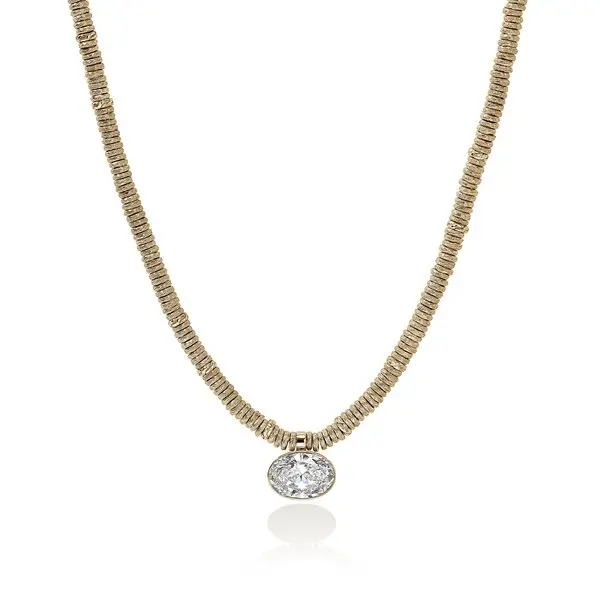 John Hardy Jh Lovestruck™ Heishi Diamond Pendant Necklace 5.0tcw - Gold