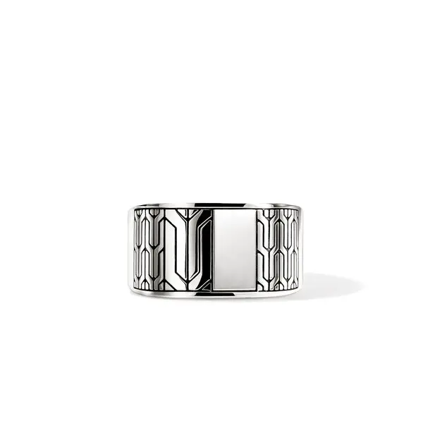John Hardy Icon 50 Signet Ring - Sterling Silver
