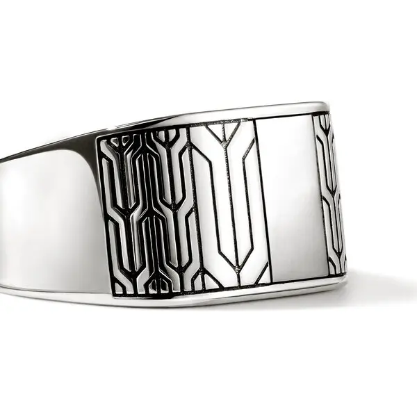 John Hardy Icon 50 Signet Ring - Sterling Silver