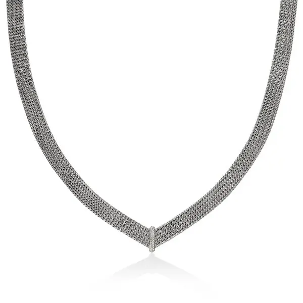 John Hardy Icon Link Necklace With Diamonds, 12mm - Sterling Silver