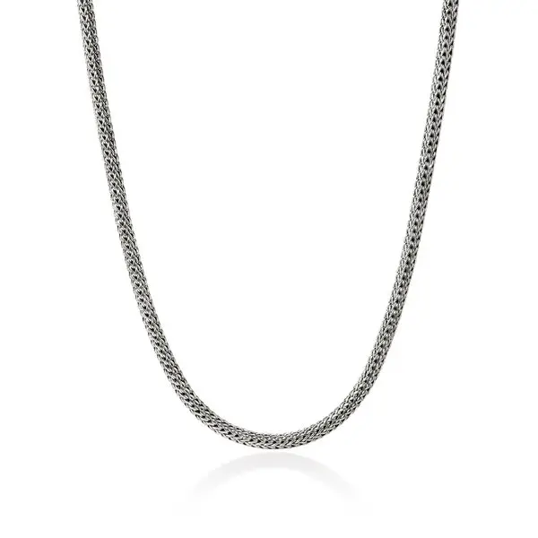John Hardy Icon 5mm Necklace With Diamonds - Sterling Silver