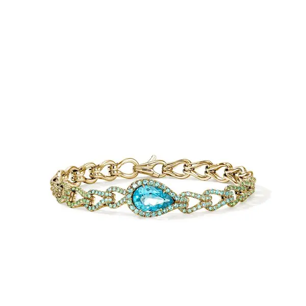 John Hardy Artisan Series Surf Link Bracelet - Blue Apatite