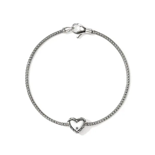 John Hardy Essentials Heart Bracelet - Sterling Silver