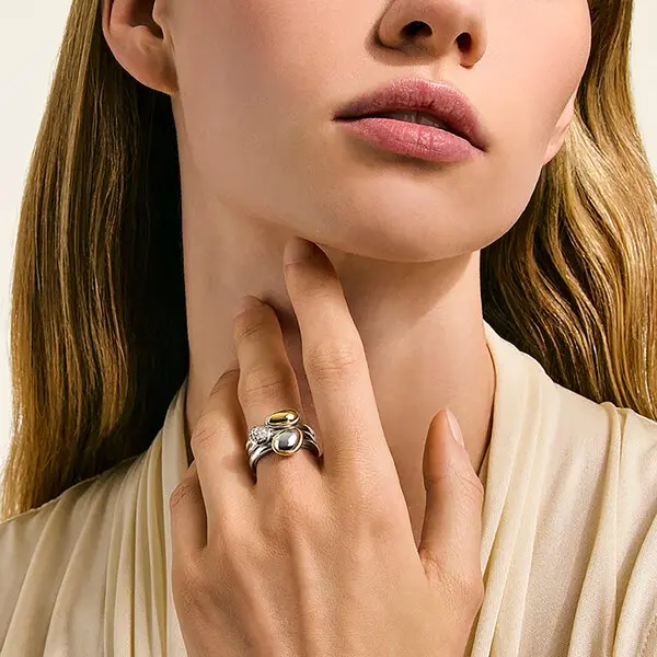 John Hardy Pebble Stacking Ring Trio - Sterling Silver