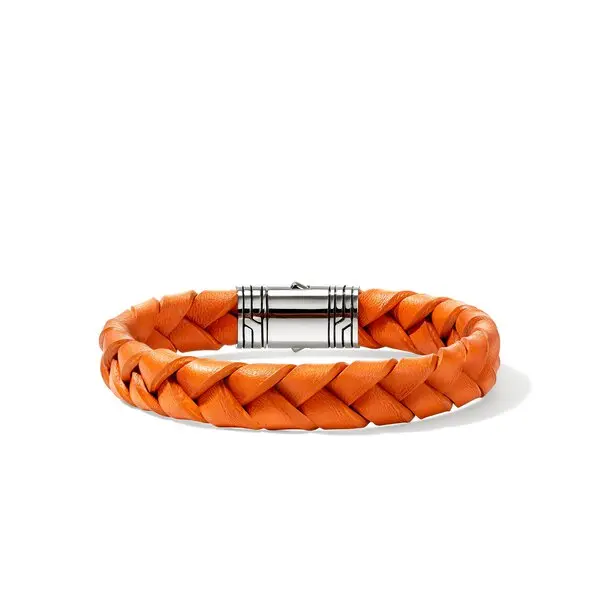 John Hardy Braided Leather Bracelet