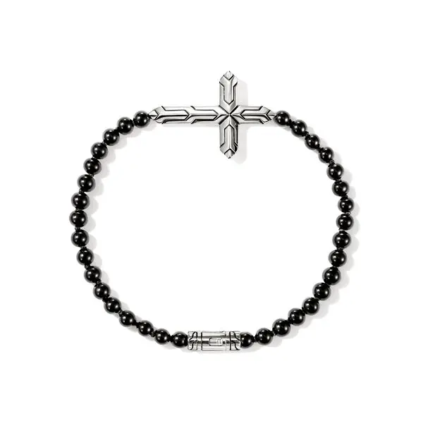 John Hardy Icon Cross Bracelet With Black Onyx