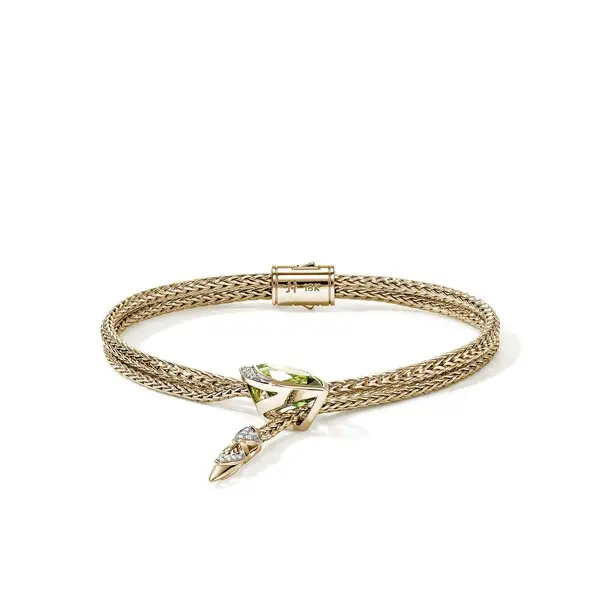 John Hardy Artisan Series Naga Double Row 2.5mm Bracelet