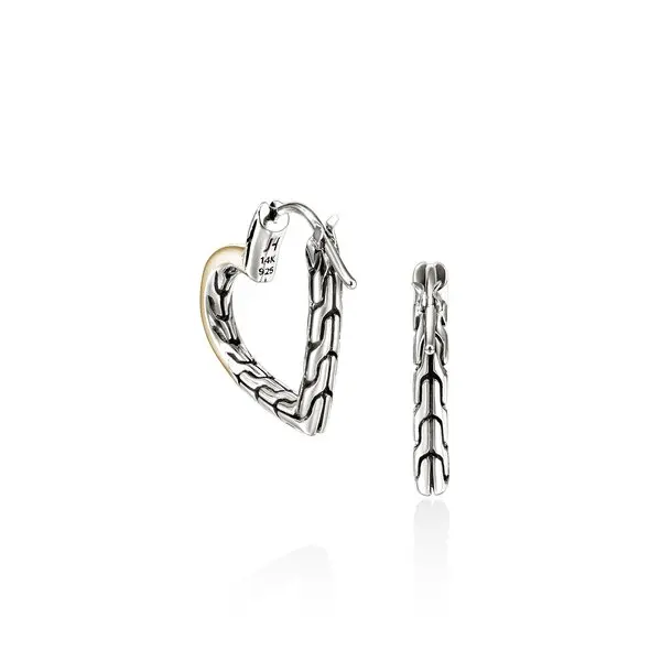 John Hardy Jh Essential Heart Hoop Earrings, 21mm