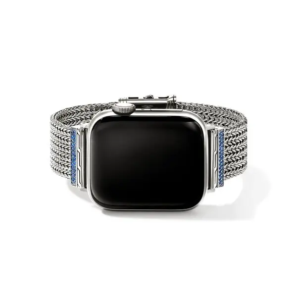 John Hardy Icon Link Smart Watch Strap With Blue Sapphires - Sterling Silver