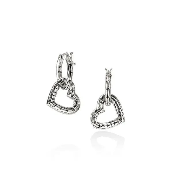 John Hardy Jh Essential Heart Drop Earrings
