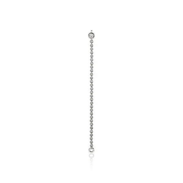 John Hardy Jh Lovestruck™ Diamond Drop Chain Earring - Sterling Silver
