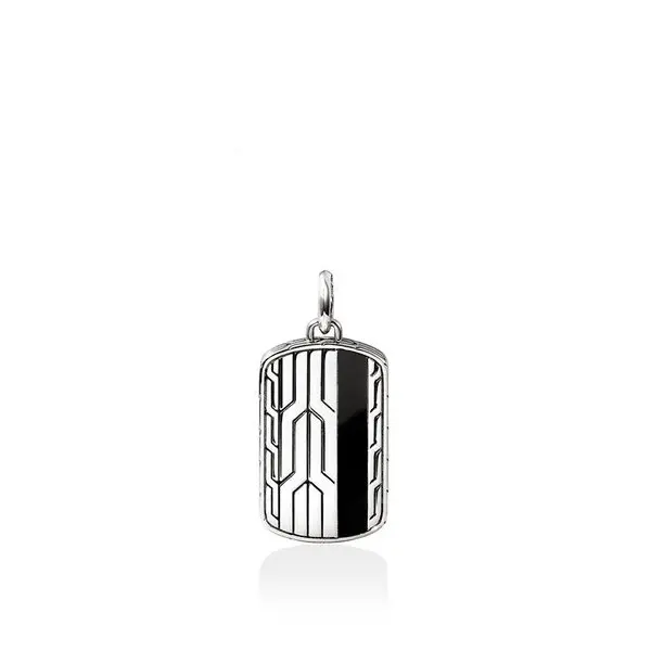 John Hardy Icon 50 Pendant Black Onyx - Sterling Silver