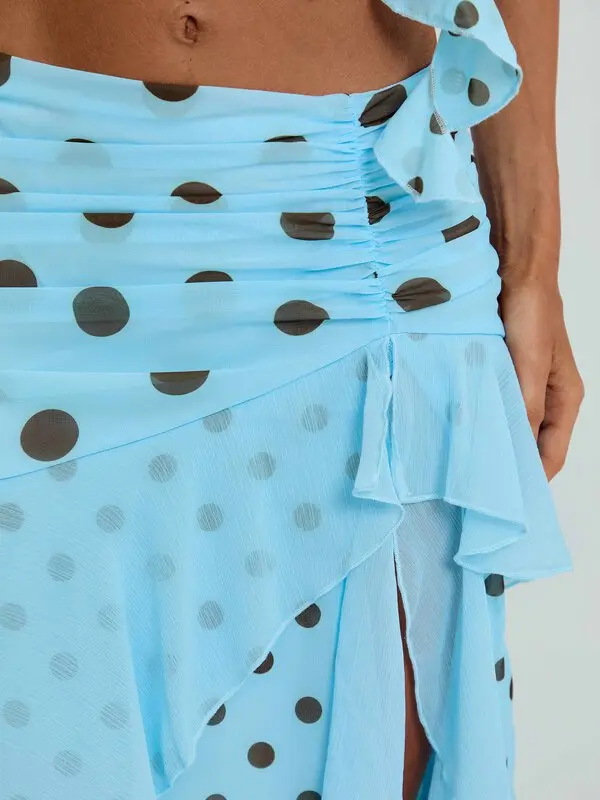 OUTCAST Farwin Polka Dot Maxi Skirt