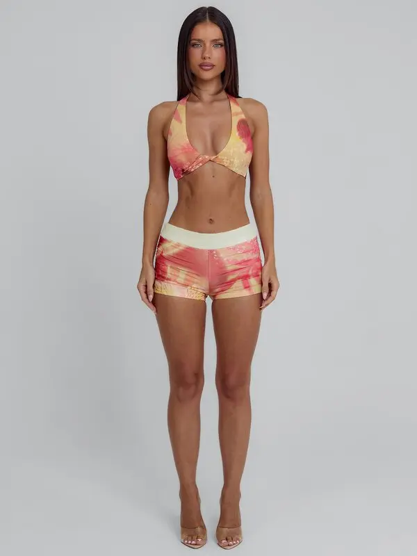 OUTCAST Printed Mesh Top