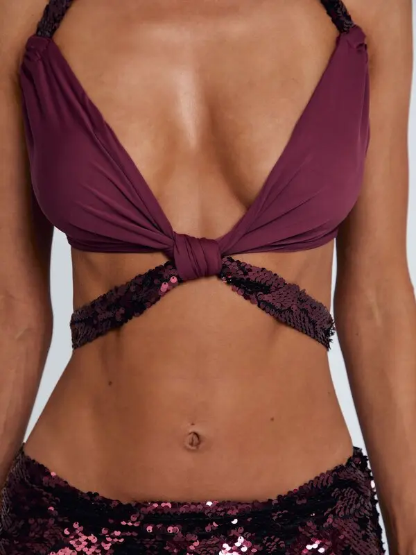 OUTCAST Aluna Micro-cropped Top