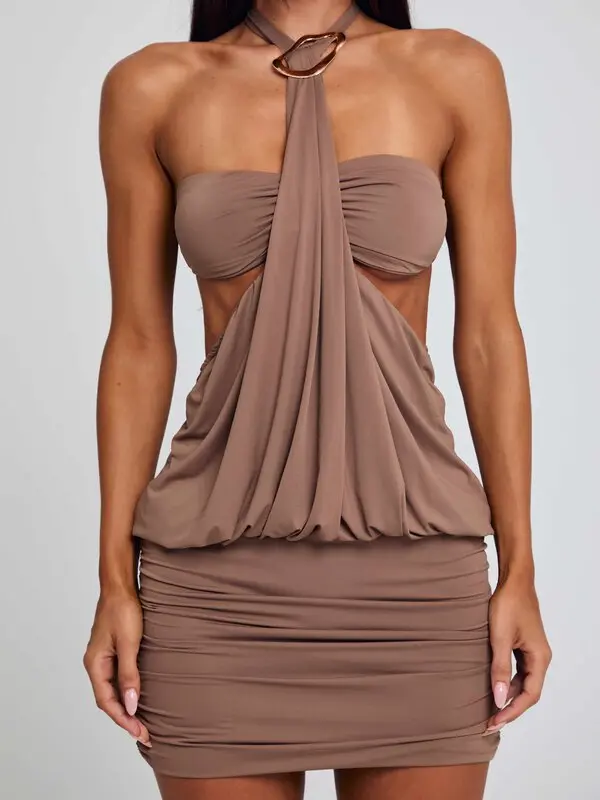 OUTCAST Hiedi Mini Dress - Tan