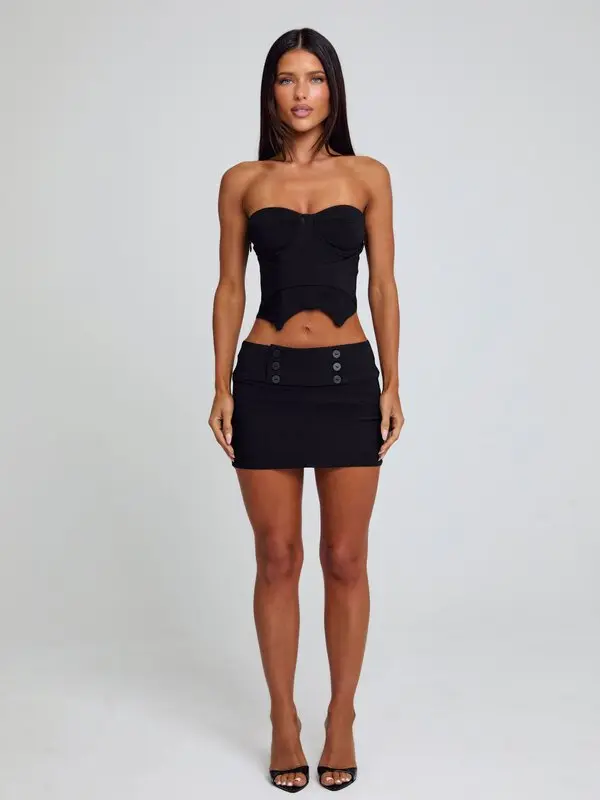 OUTCAST Ellis Corset Top - Black