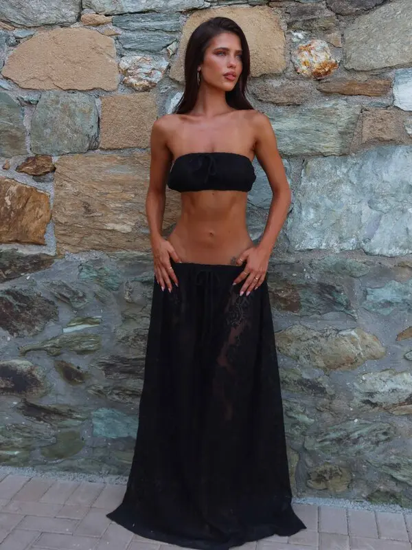 OUTCAST Soren Maxi Skirt - Black