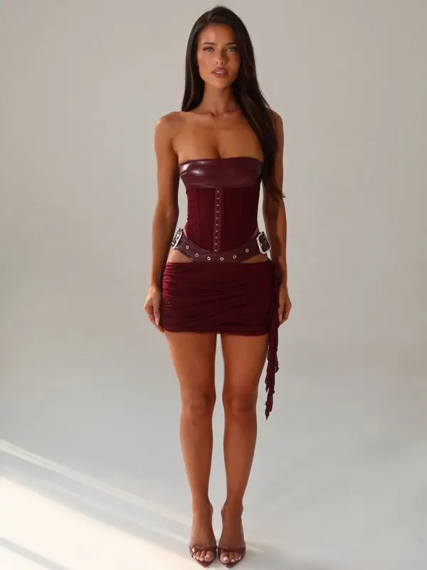 OUTCAST Desiree Mini Dress - Red