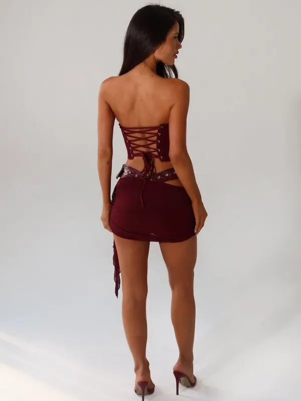 OUTCAST Desiree Mini Dress - Red