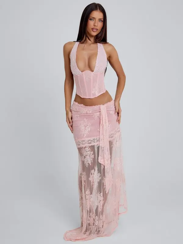 OUTCAST Lace Maxi Skirt