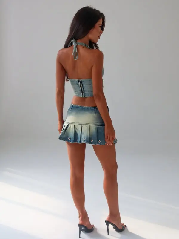 OUTCAST Arizona Denim Mini Skirt