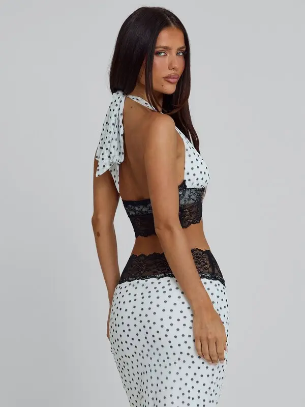 OUTCAST Jazara Polka Dot Top
