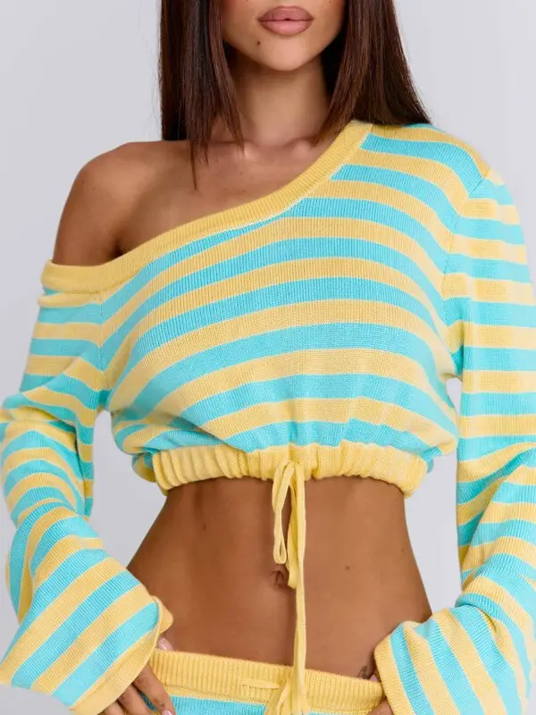OUTCAST Hattie Striped Knit Top