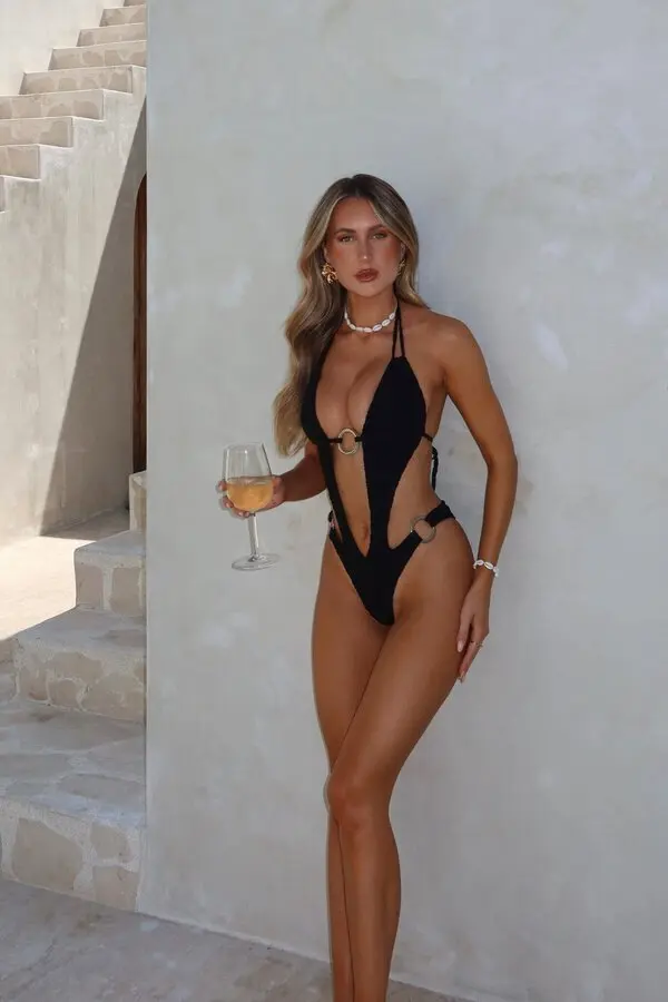 OUTCAST Valencia One Piece Towelling - Black