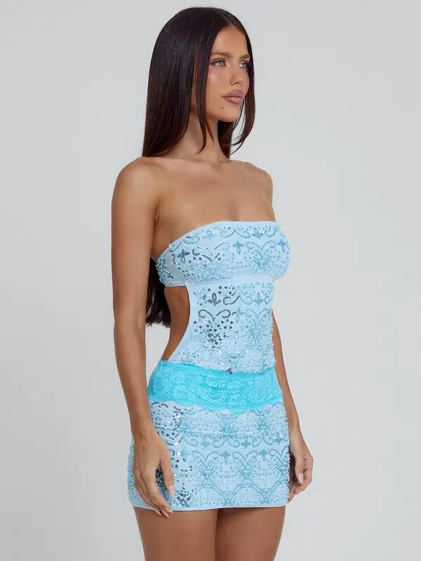 OUTCAST Laurel Strapless Mini Dress