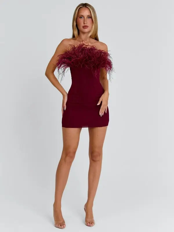 OUTCAST Shona Mini Dress - Red