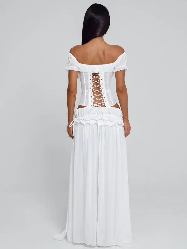 OUTCAST Lubela Corset Top - White