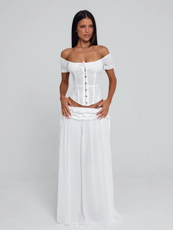 OUTCAST Lubela Corset Top - White