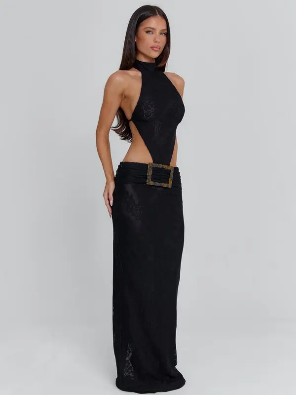OUTCAST Albinae Maxi Dress - Black