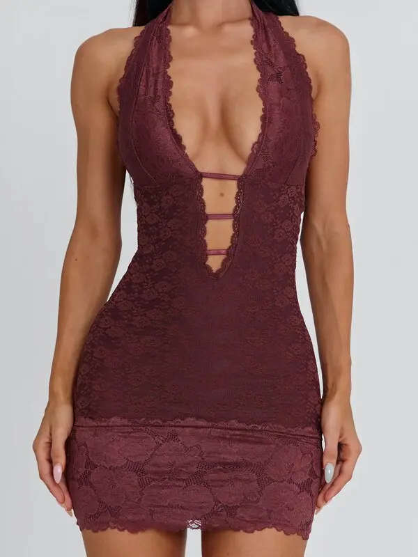 OUTCAST India Mini Dress - Brown