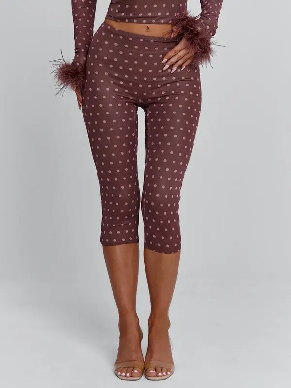 OUTCAST Mahria Polka Dot Capri