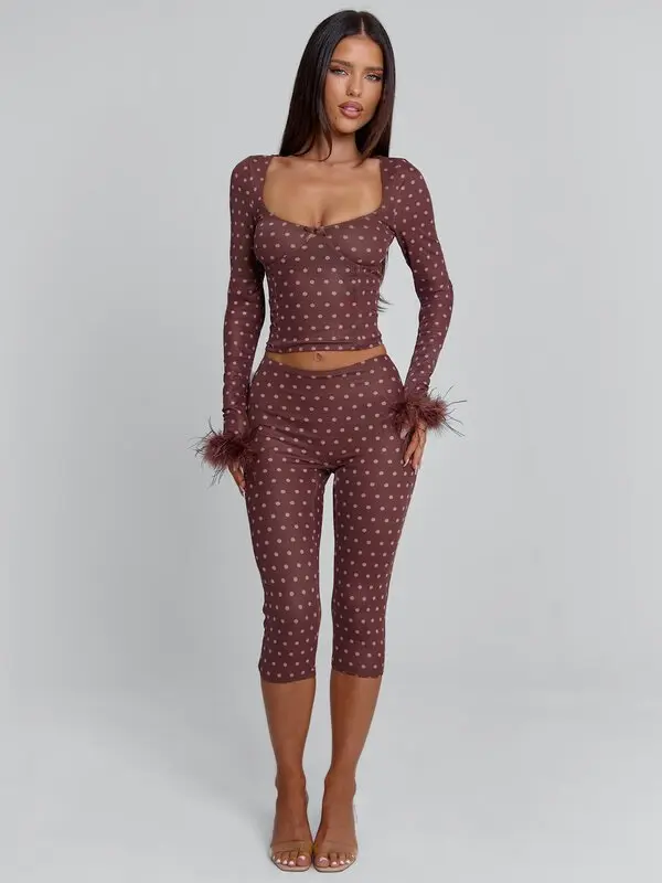 OUTCAST Mahria Polka Dot Capri